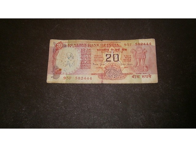 INDIA 20 RUPEES