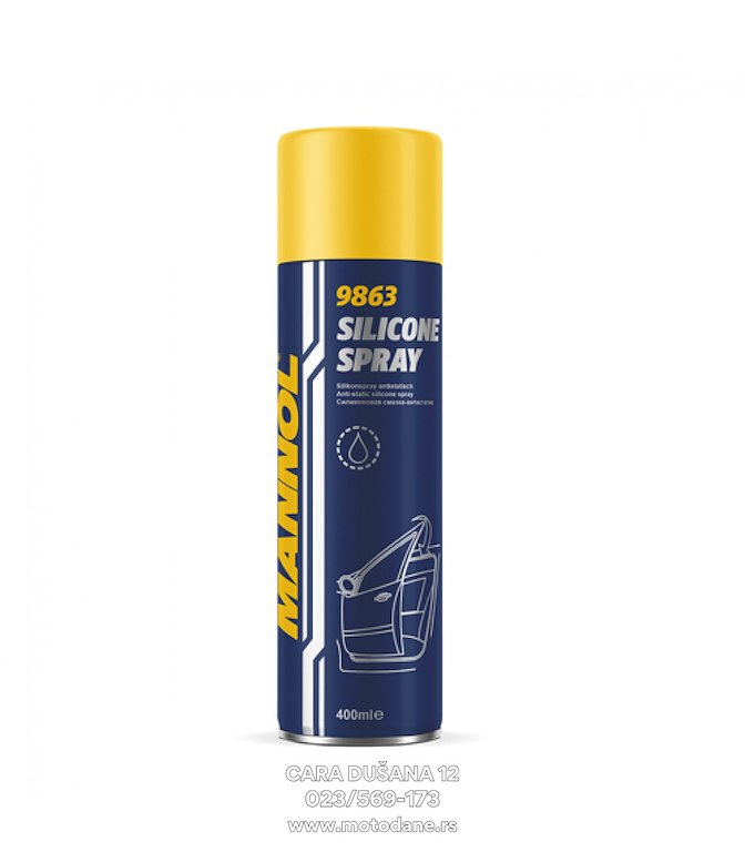 Silikon sprej za gumu i plastiku MANNOL 450ml