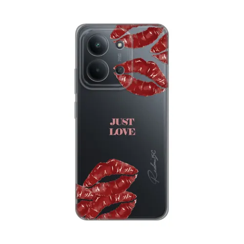 Silikonska futrola - maska print Skin za Xiaomi Redmi 15C 4G Just Love Pink