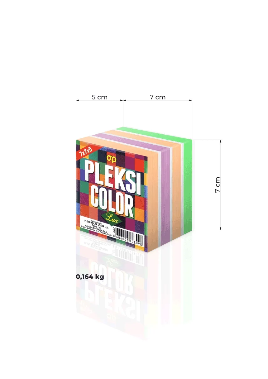 PLEKSI KOCKA 7X7 COLOR LUX