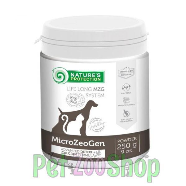 Nature’s Protection MikroZeoGen sa Kalcijumom – Suplement za pse i mačke 250g