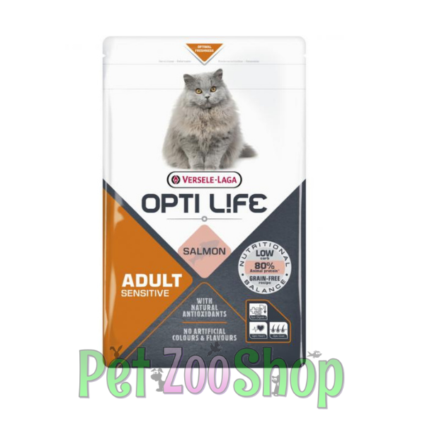 Opti Life Cat Adult Sensitive – Hrana sa lososom za osetljive odrasle mačke