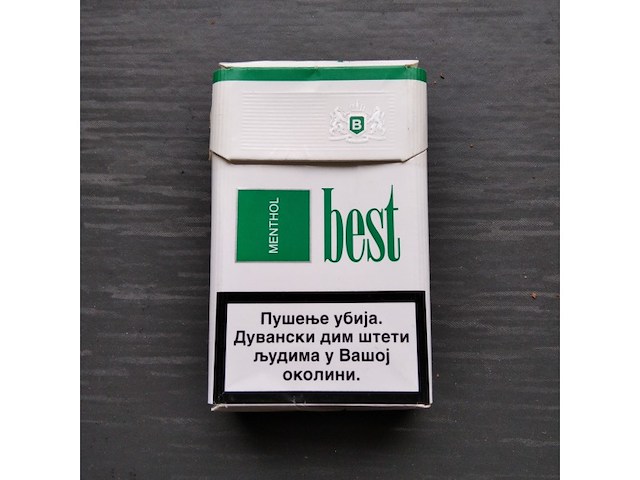 Best menthol, prazna kutija