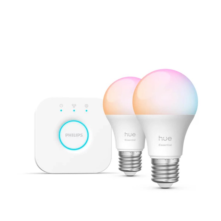 PHILIPS HUE ESENTIAL SIJALICE WCA 806 A60 E27 SET 2/1 + BRIDGE,929004235409, PHILIPS