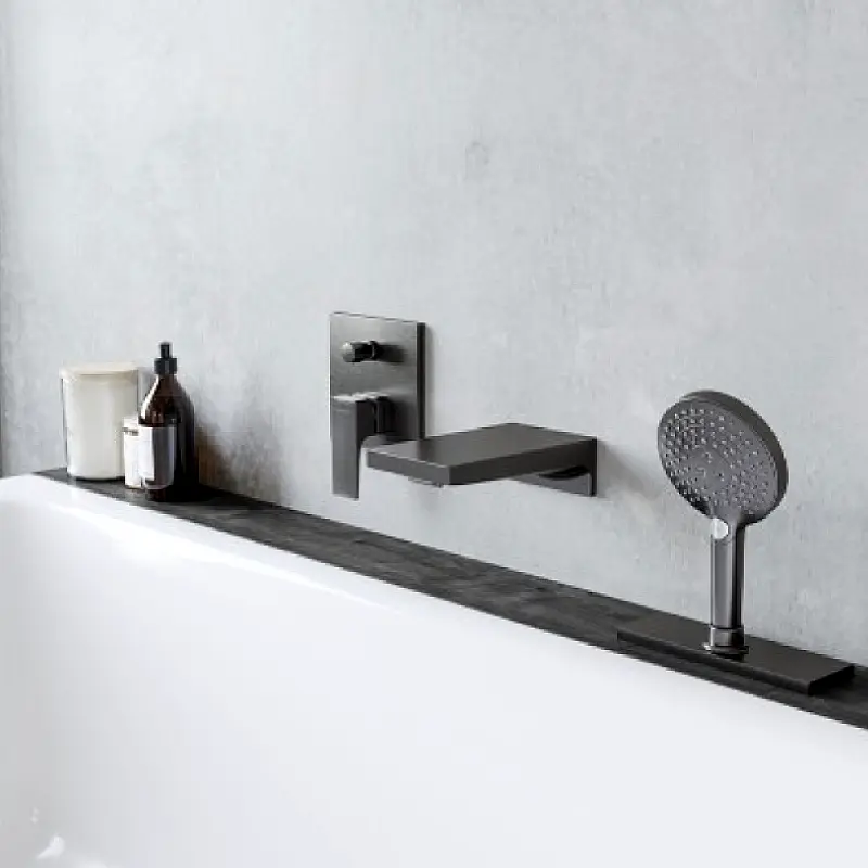 Hansgrohe Metropol izliv za kadu 185 mm, mat crna