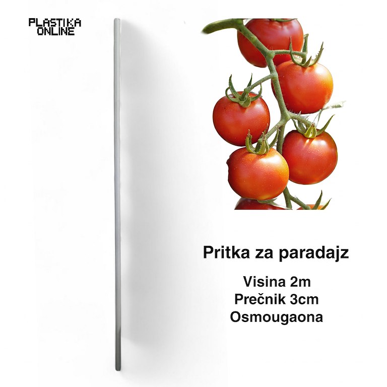 Pritka za paradajz PVC 2m