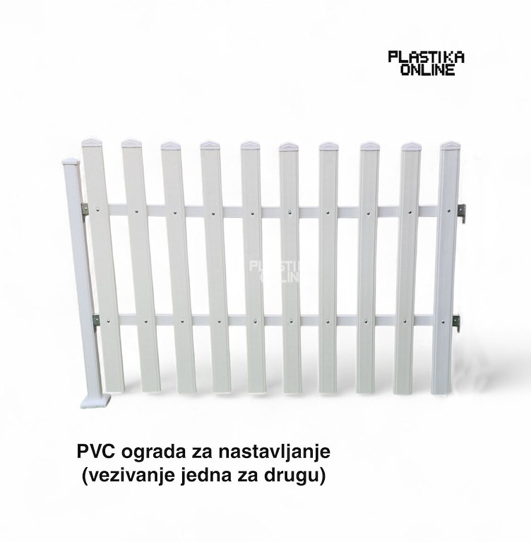 PVC ograda komplet za nastavljanje 1m visine, 1,5m dužine