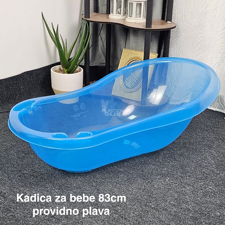 Kadica za bebe 83cm providno plava