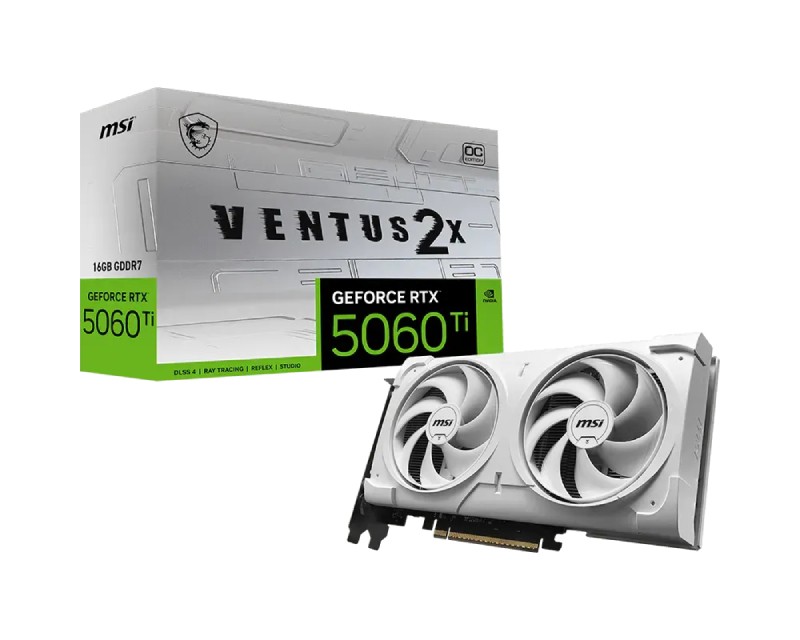 MSI GeForce RTX 5060 Ti 16G VENTUS 2X OC WHITE PLUS grafička karta