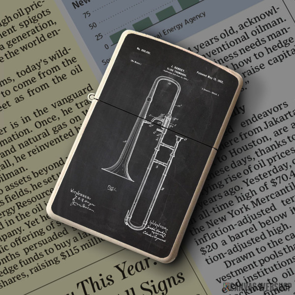 Upaljač 1901 Slide Trombone - Patent Drawing