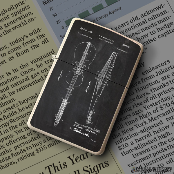 Upaljač 1952 Violin Construction - Patent Drawing