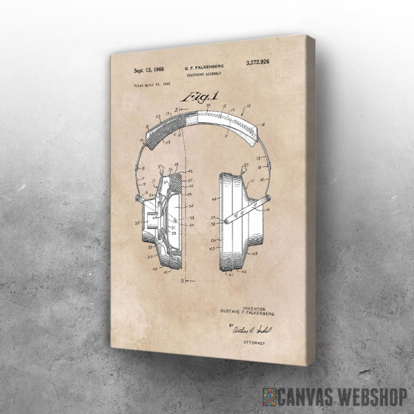 Slika Falkenberg slušalice patent 1966