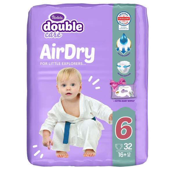 Violeta pelene double care air dry 6 junior+ 36kom