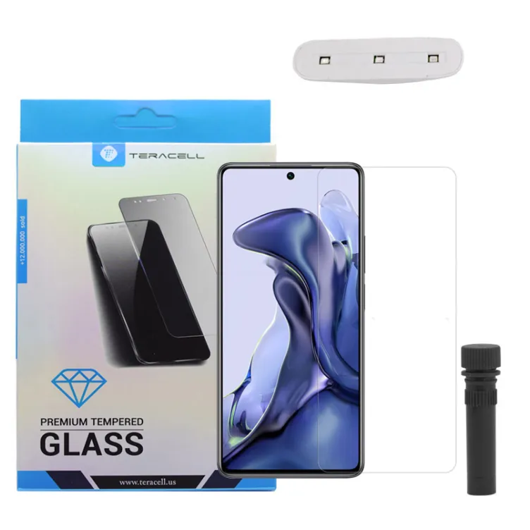 Zastitno staklo UV Glue Full Cover + lampa za Xiaomi 12T/ 12T Pro/ K50 Ultra