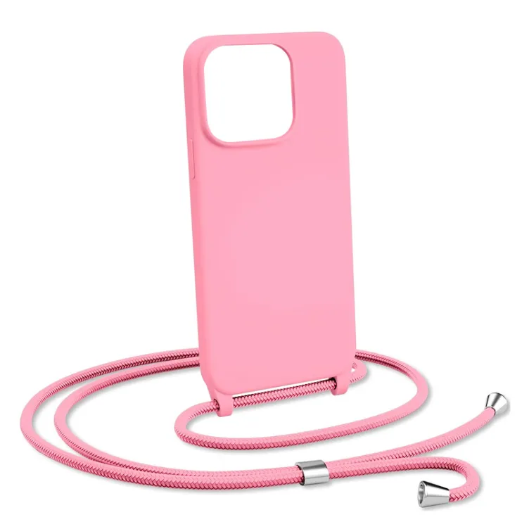 Maska String za iPhone 15 Pro Max roze.