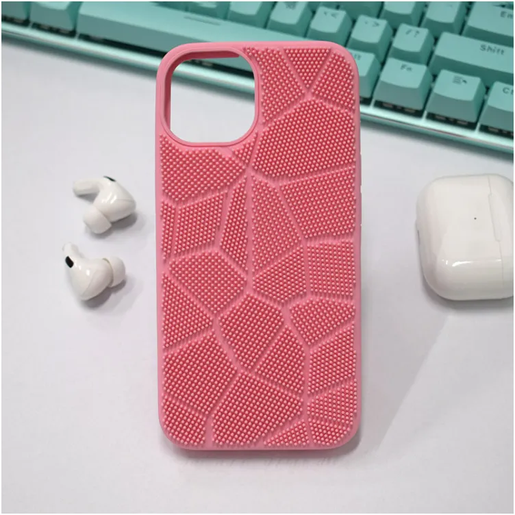 Maska Sand za iPhone 14 roze
