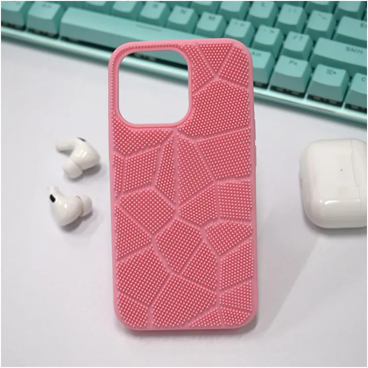 Maska Sand za iPhone 14 Pro Max roze.