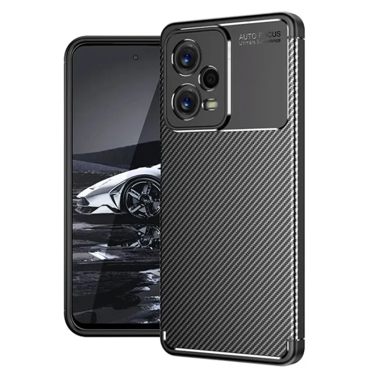 Maska Carbon Defender za Xiaomi Redmi Note 12 5G (EU)/ Poco X5 crna.