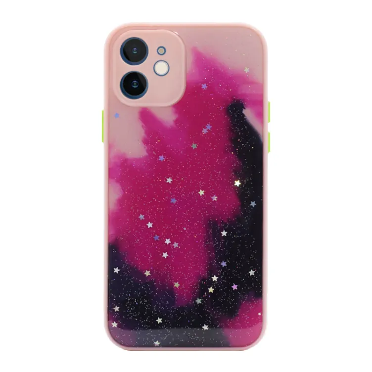 Maska Galaxy za iPhone 12 mini crno-pink