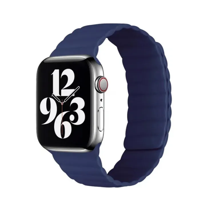 Silikonska narukvica za Apple Watch sa magnetom plava 38/ 40/ 41 mm
