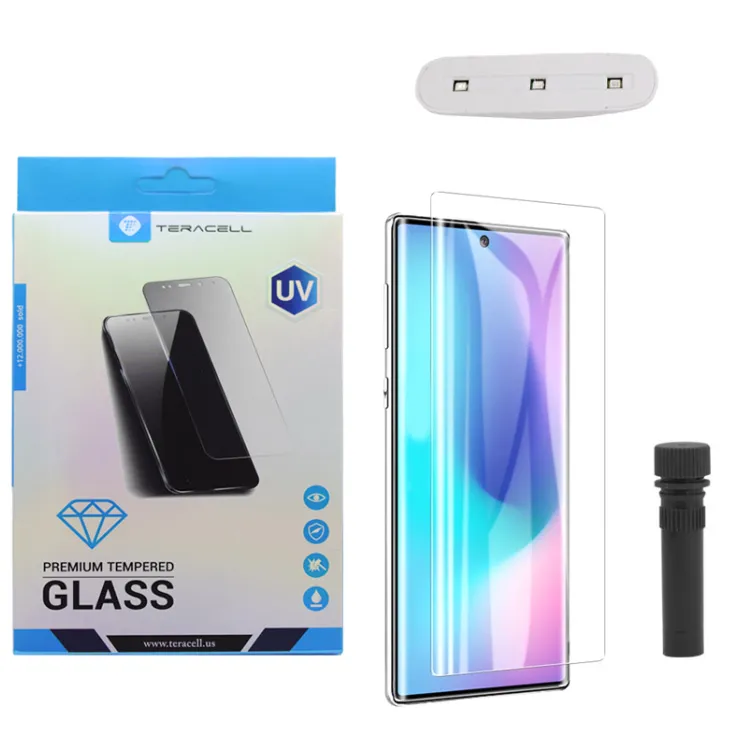 Zastitno staklo UV Glue Full Cover + lampa za Samsung Note 10 Plus/ N975F