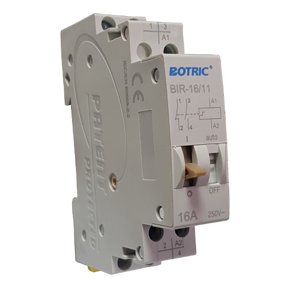 IMPULSNI AC24V/DC12V BISTABILNI RELEJ 16A 1NO-1NC BIR-1611