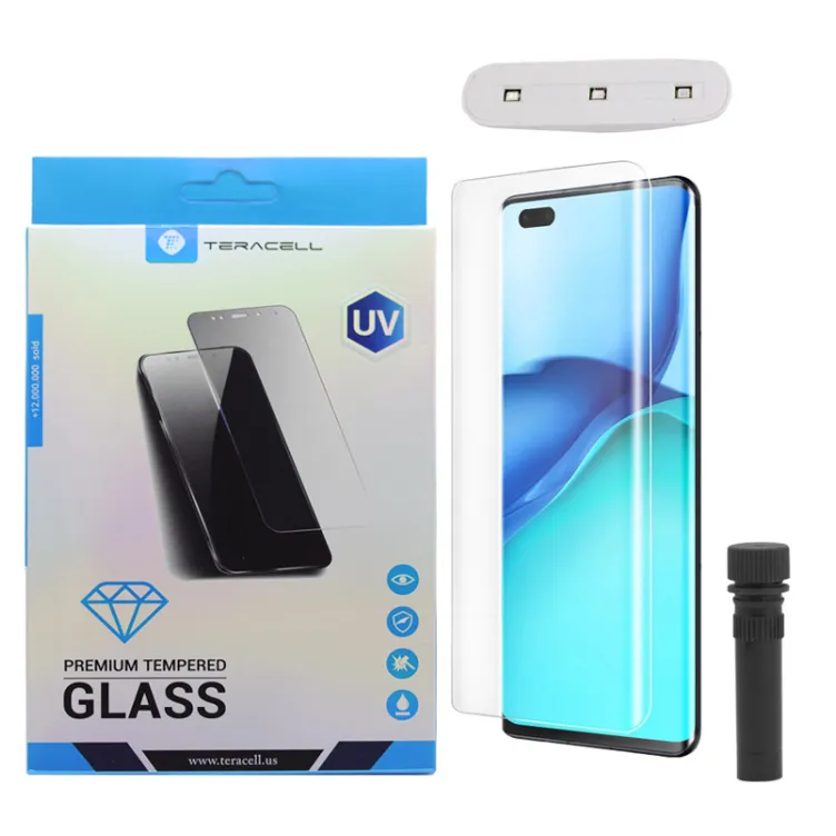 Zastitno staklo UV Glue Full Cover+ lampa za Huawei P40 Pro/ P40 Pro Plus