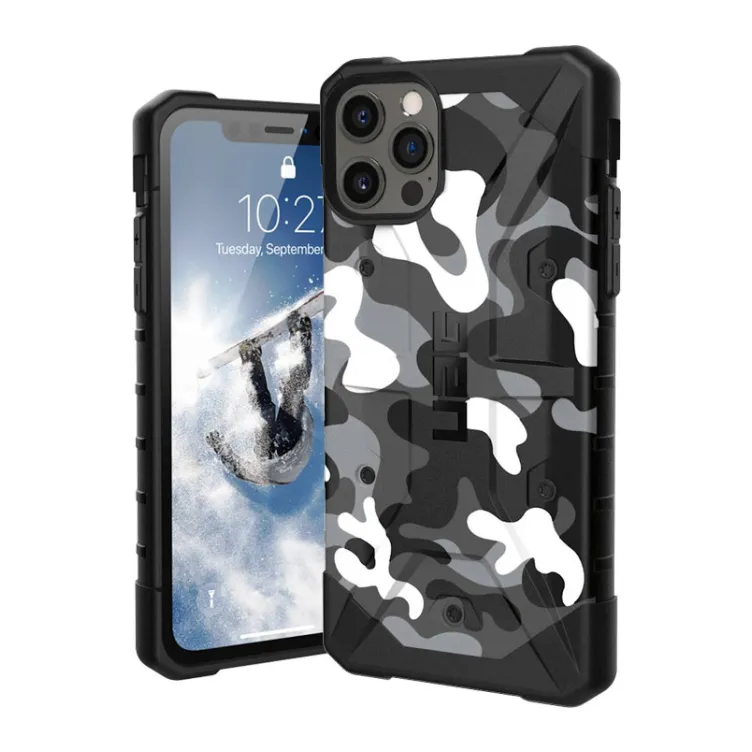 Maska UAG Pathfinder Camo za iPhone 12 Pro Max crno bela