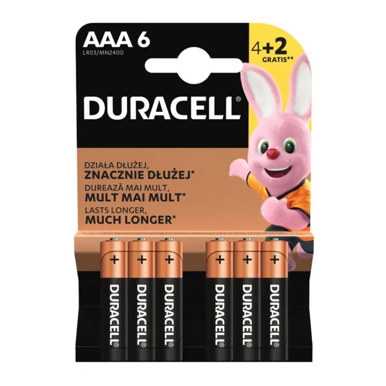 Duracell Basic LR03 1/ 6 1,5V alkalna baterija pakovanje 6kom