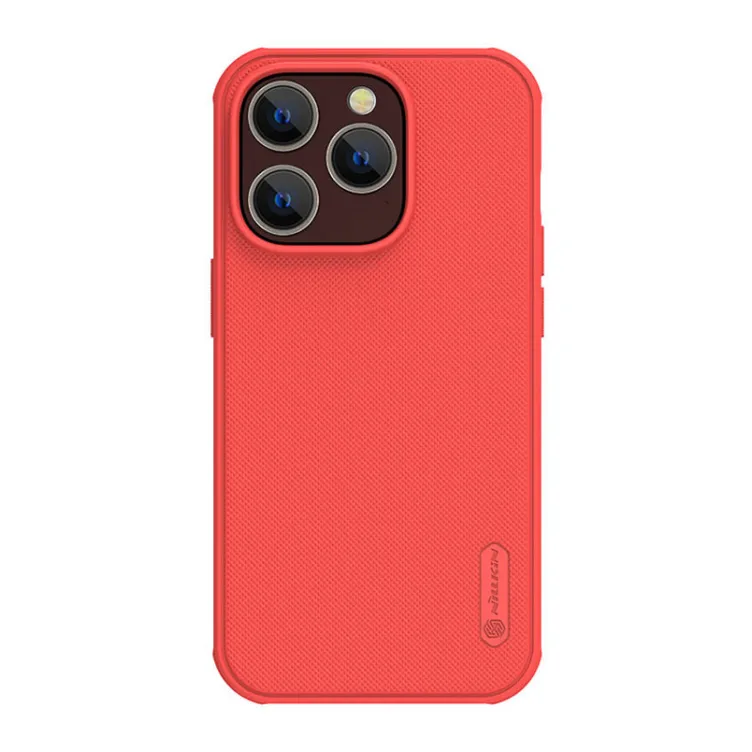 Maska Nillkin Super Frosted Shield Pro za iPhone 15 Pro crvena