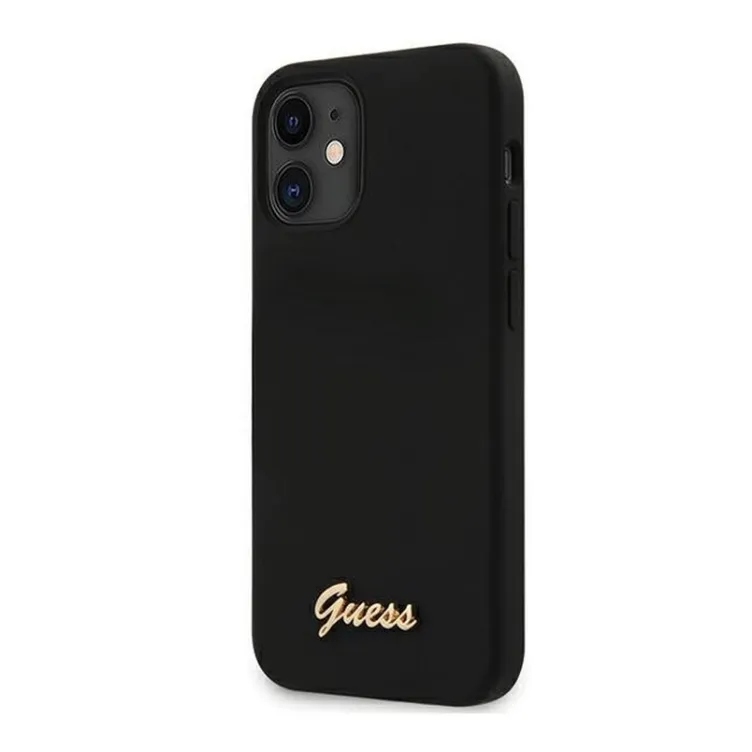 Maska Guess Faceplate za iPhone 12 mini mat crna.