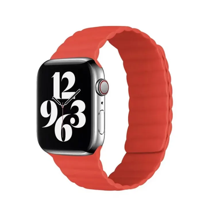Silikonska narukvica za Apple Watch sa magnetom crvena 42/ 44/ 45/ 49 mm
