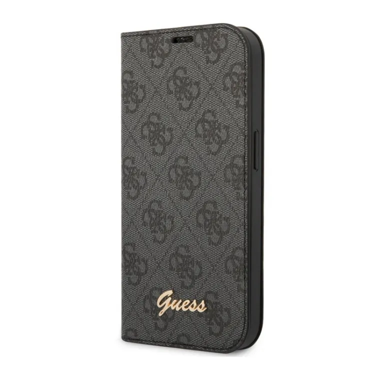 Maska na preklop Guess PC/ TPU 4G Metal Camera Outline Book za iPhone 14 Pro Max crna.