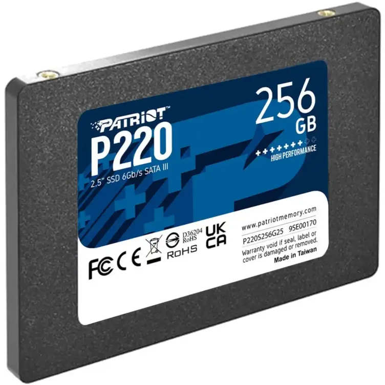 SSD 2.5 SATA3 256GB Patriot P220 550MBs/490MBs P220S256G25
