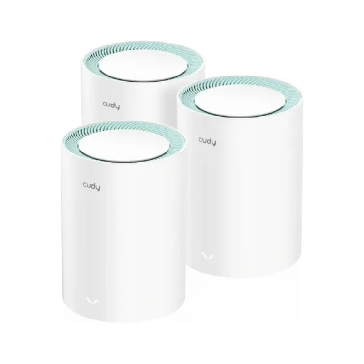 Whole Home Wi-Fi Gigabit Mesh System Cudy M1300 AC1200 Dual Band(3-Pack)