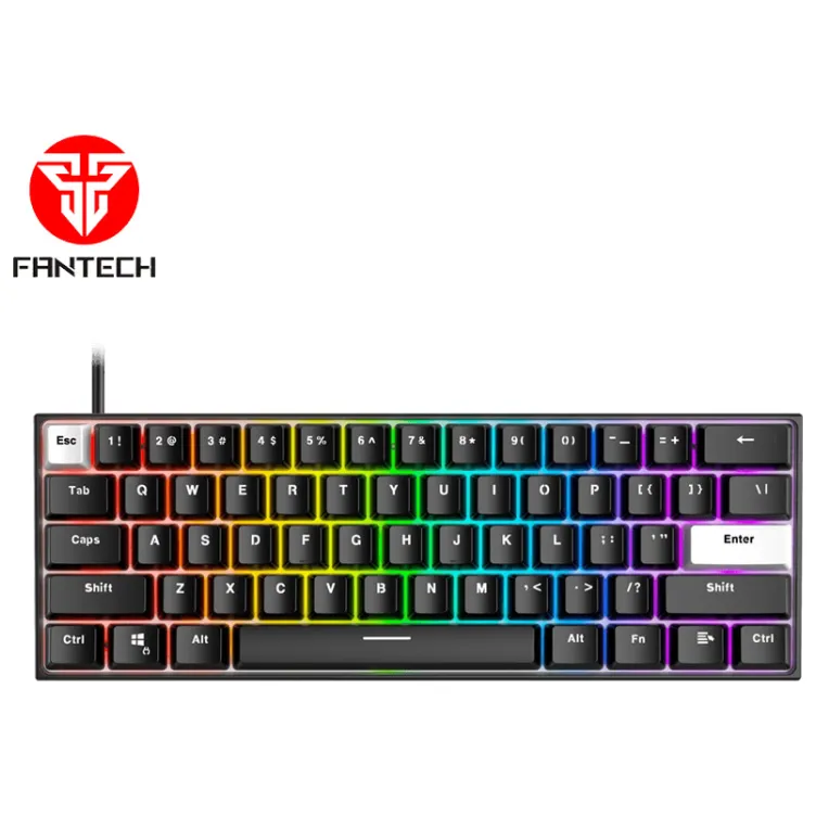 Tastatura mehanicka Gaming Fantech MK857 RGB Maxfit61 FROST crna (blue switch)