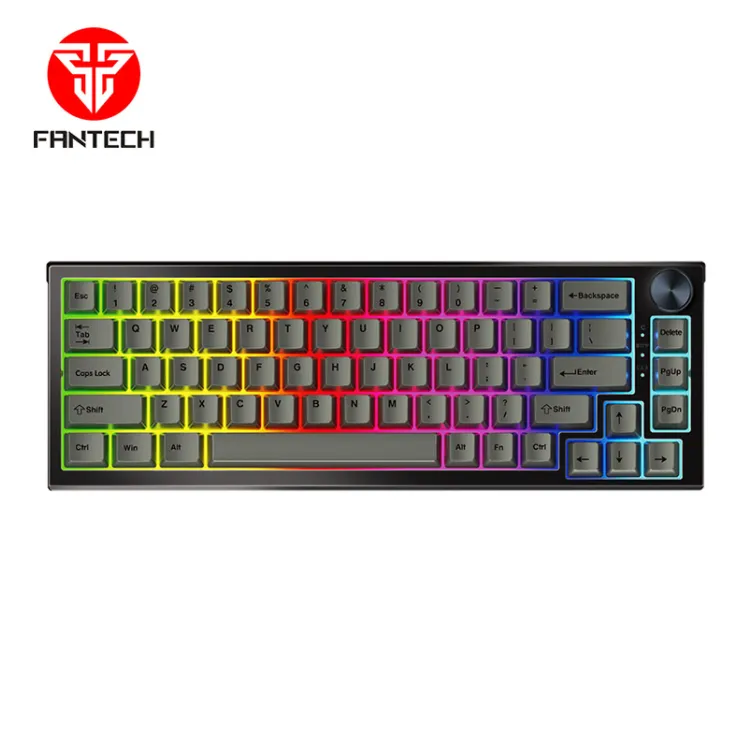 Tastatura mehanicka Gaming Fantech MK858 RGB MaxFit67 crna (white switch)