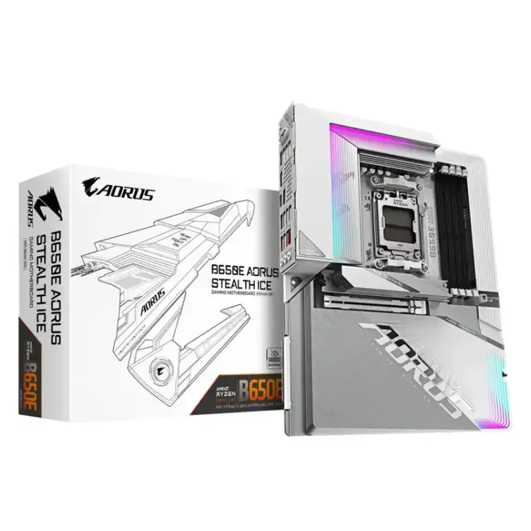 Maticna ploca Gigabyte B650E AORUS STEALTH ICE Wi-Fi 7 DDR5 AM5 ATX