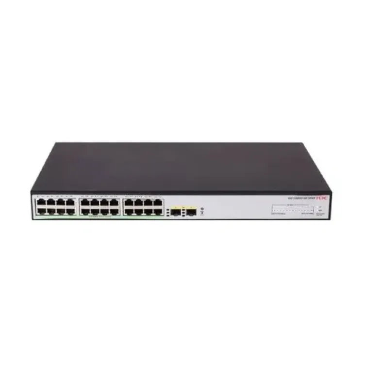 Svič 24 x GE ports H3C S1600V2-26P-HPWR-GL L2 PoE 370W/ 24GE(poe+) + 2xSFP