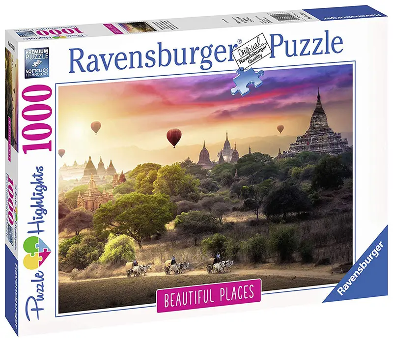 Ravensburger Slagalica 1000 delova - Lepi predeli - Baloni nad Mjanmarom 15153