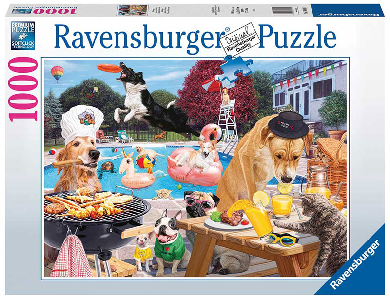 Ravensburger Puzzle 1000 - Psi na odmoru 16810