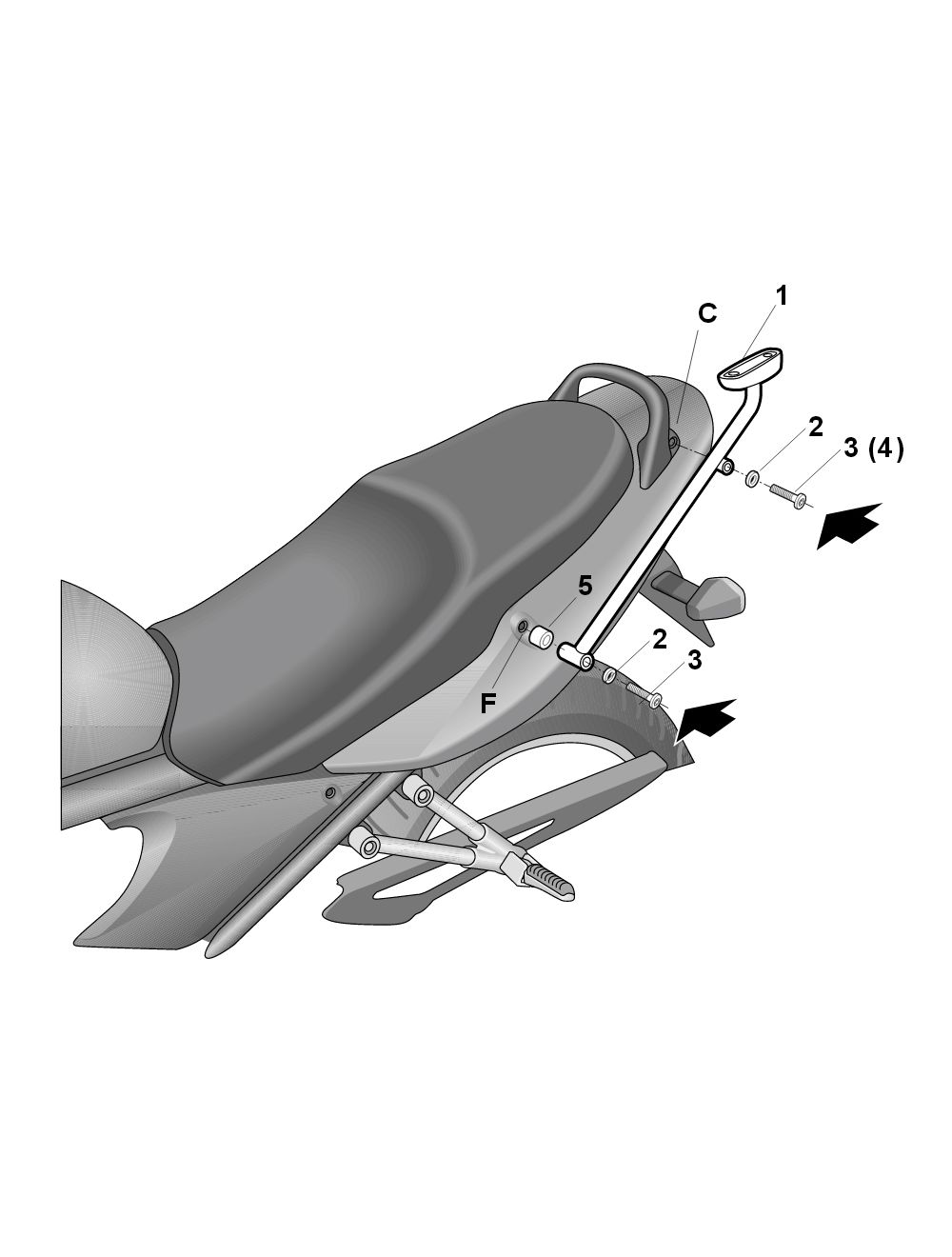 SHAD TOP SUZUKI BANDIT 600 00
