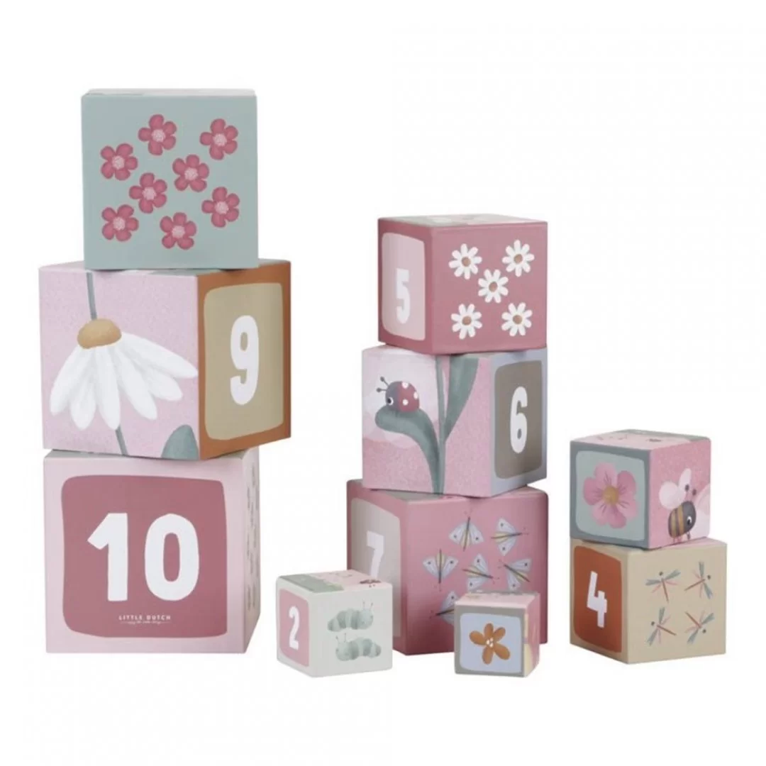 Velike kocke Flowers & Butterflies