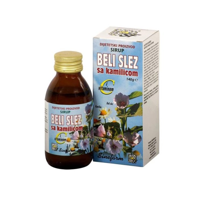 SINEFARM SIRUP BELOG SLEZA SA KAMILICOM I VITAMINOM C 140 G