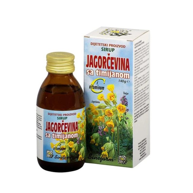 SINEFARM SIRUP JAGORČEVINE SA TIMIJANOM I VITAMINOM C 140 G