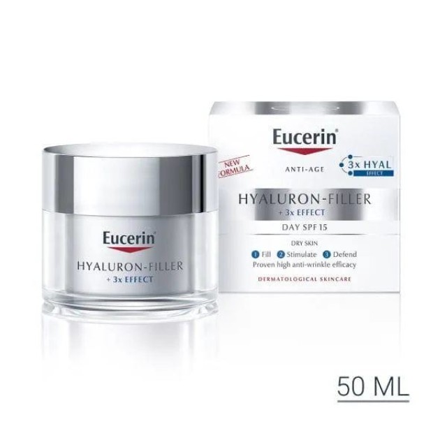 EUCERIN HYALURON-FILLER DNEVNA KREMA ZA SUVU KOŽU SPF15-25%