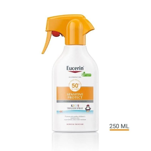 Eucerin Sun Sprej na pumpicu za zaštitu osetljive dečje kože od sunca SPF 50+ 250 ml