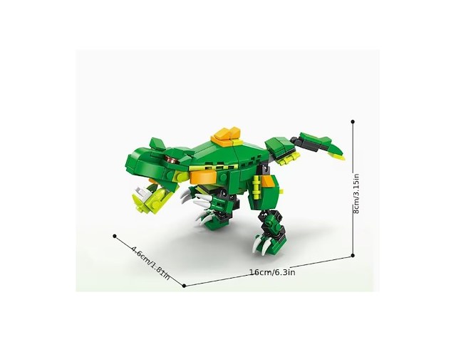 Kockice za sastavljanje - Dinosaurus