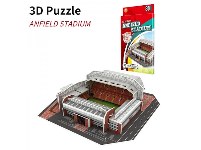 3D Puzzle Stadion, Anfield, Liverpool