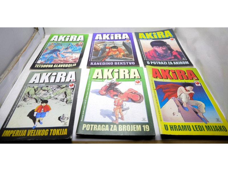 Akira Manga Brojevi 4,5,9,18,19 i 22